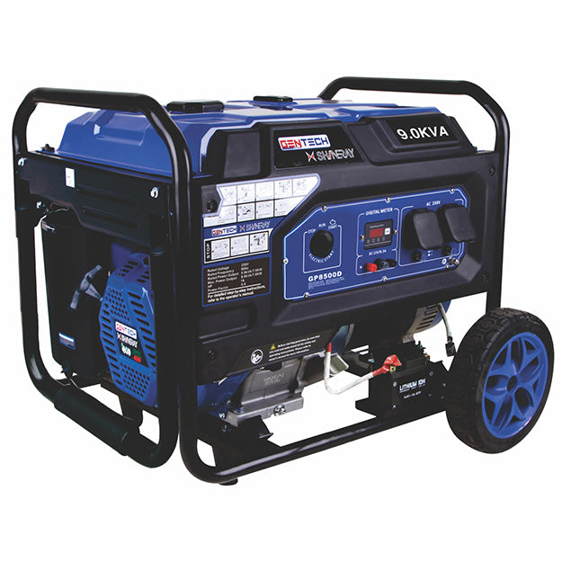 Gentech Power 9kVA Petrol Generator With Electric Start- Blue — Shop ...