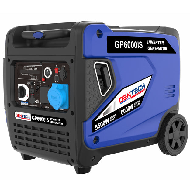 Gentech 6kVA Electric Start Digital Pure Sine Wave Petrol Inverter Gen ...
