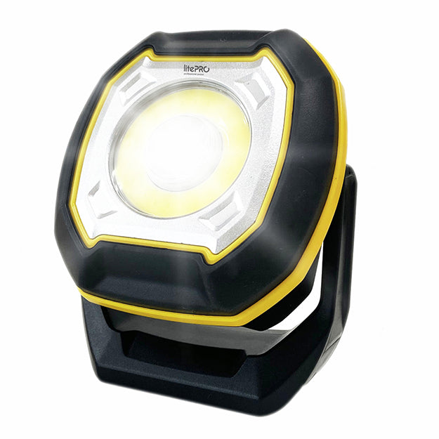 LitePro 10-Watt Rechargeable Multifunction Work Light 800 Lumens - Bla ...