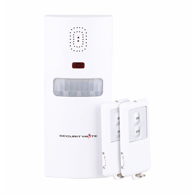 SecurityMate Wireless Motion Sensor With 2 Remote Controls - White ...